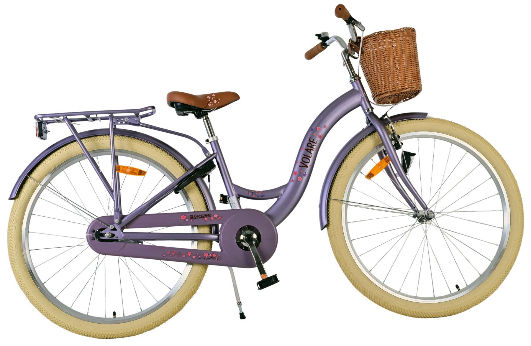 Volare Blossom Children's Bicycle - Girls - 26 inch - Purple