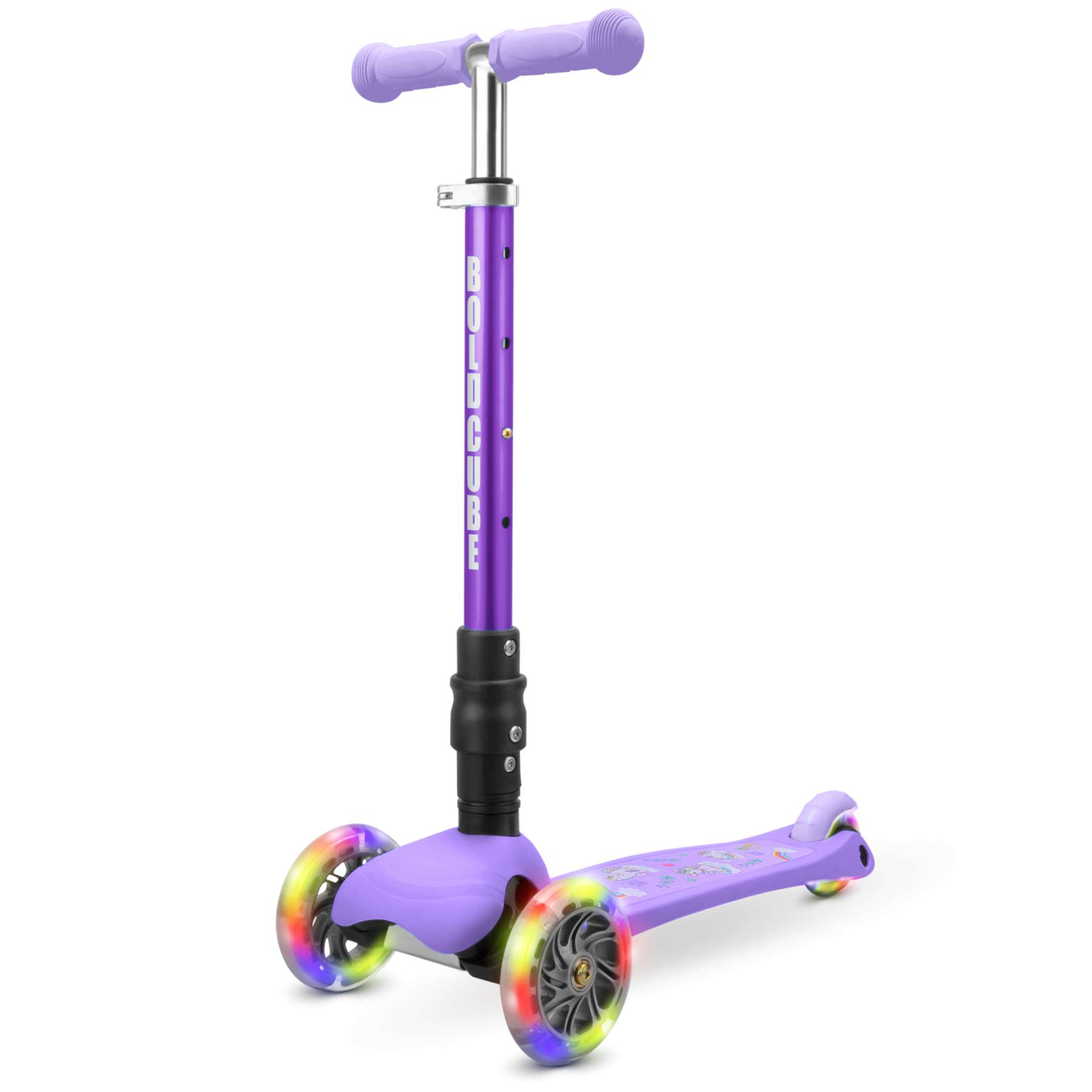BOLDCUBE Teeny FOLD Dreirad-Scooter - Unicorn Purple