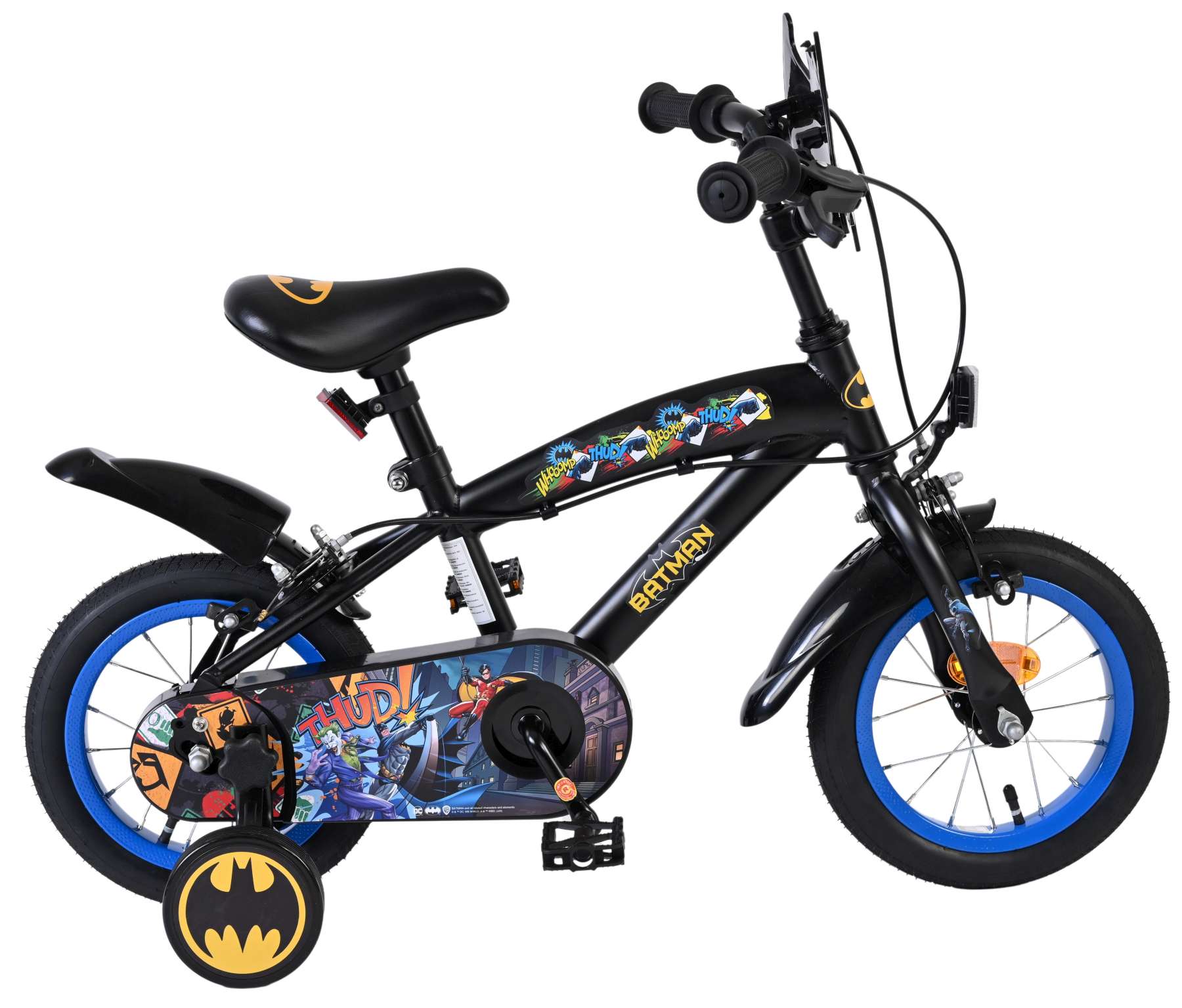 Batman Children's Bicycle - Boys - 12 inch - Black - Two hand brakes
