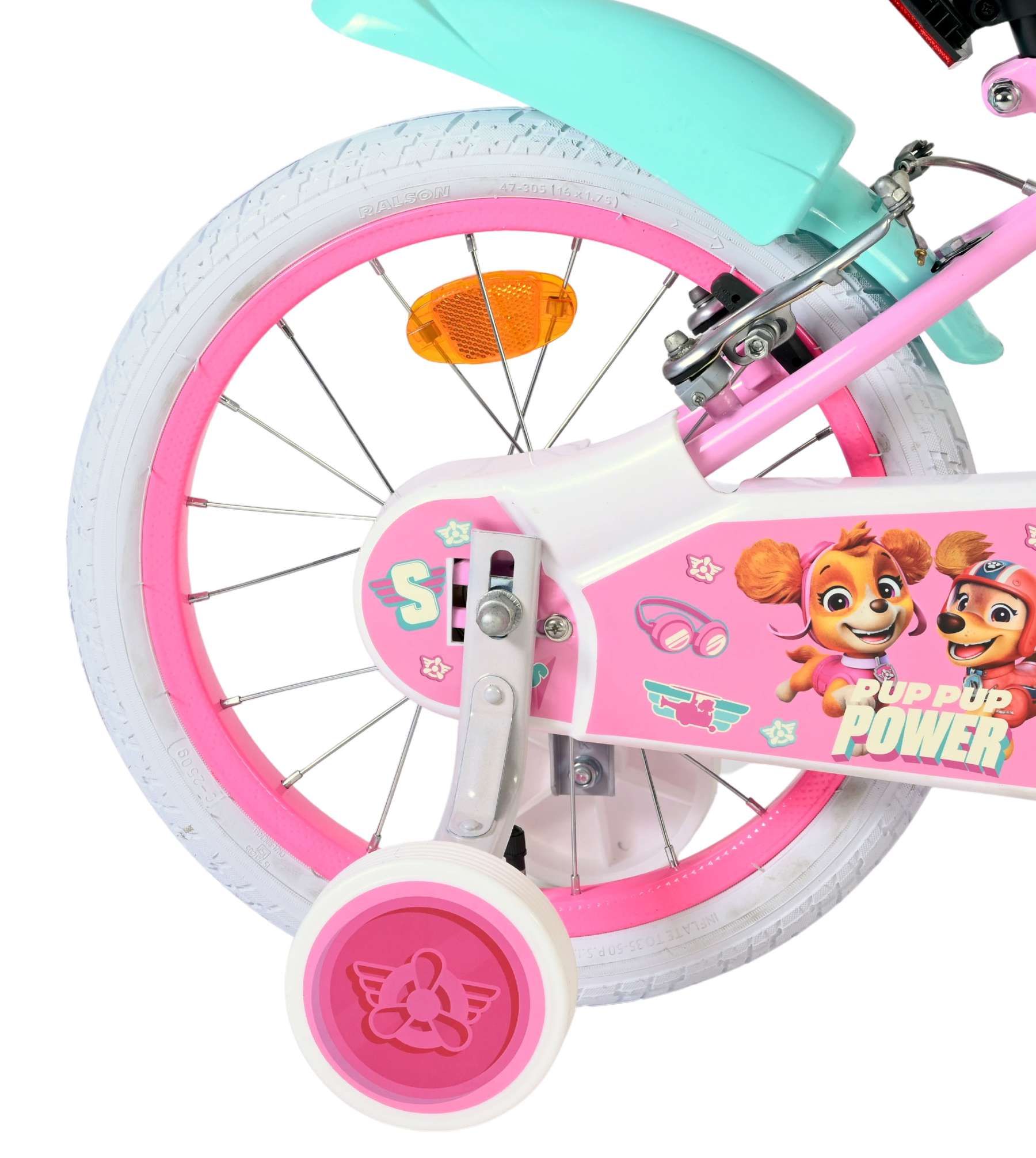 Paw Patrol Kinderfiets - Meisjes - 16 inch - Roze - Twee handremmen ...