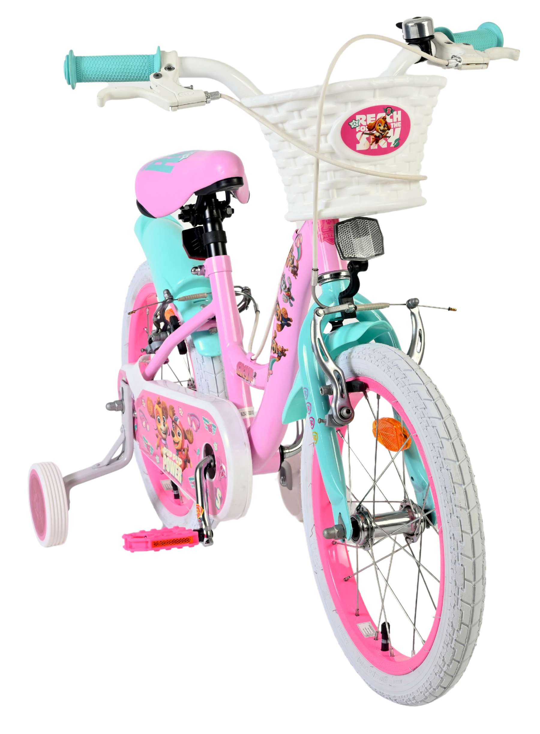 Paw Patrol Kinderfiets - Meisjes - 16 inch - Roze - Twee handremmen ...