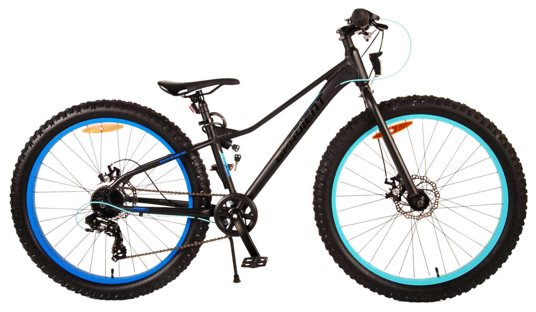 Volare Gradient Children's Bicycle - Boys - 26 inch - Black Blue - 7 ...