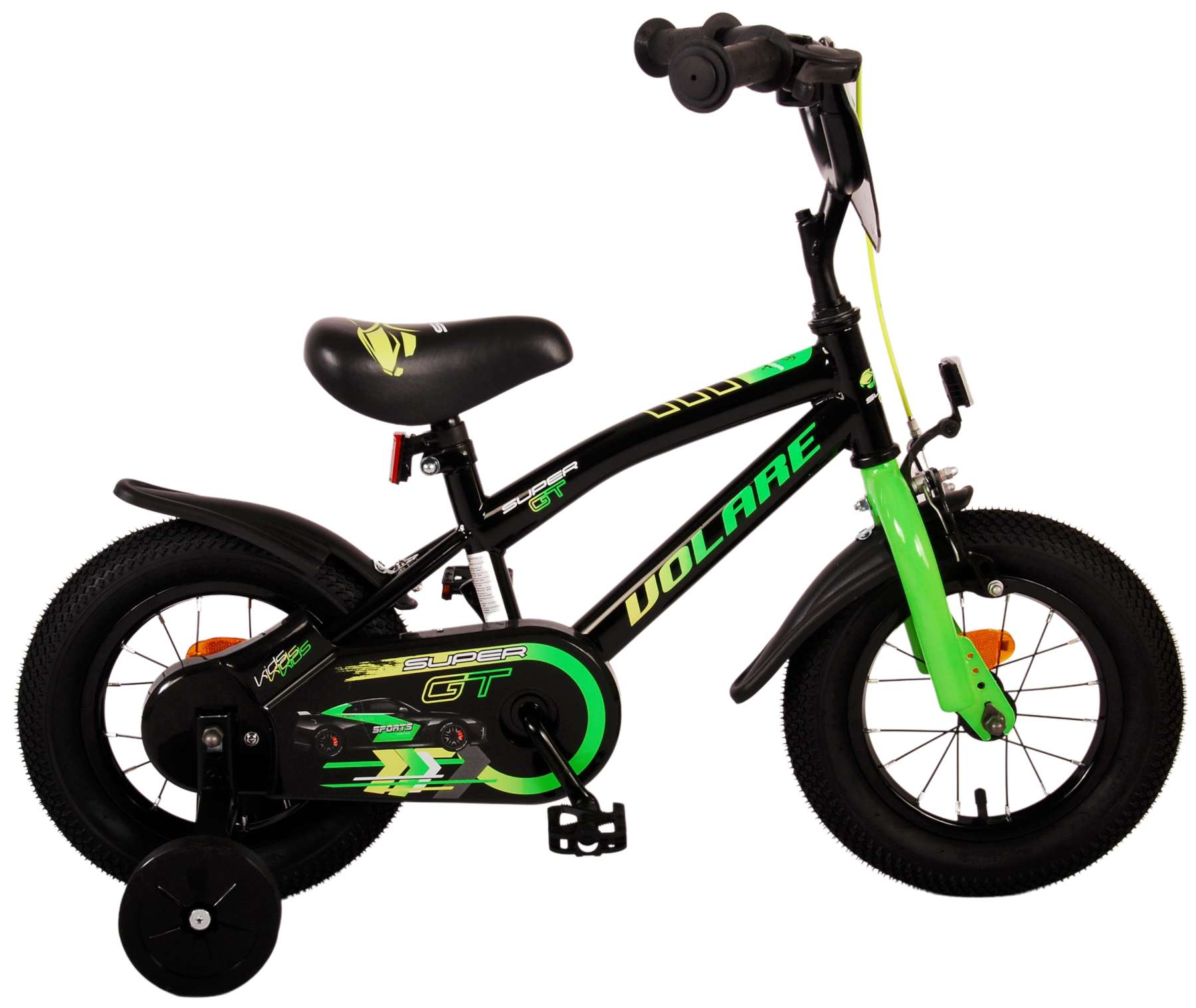 Volare Super GT Children's Bicycle - Boys - 12 inch - Green