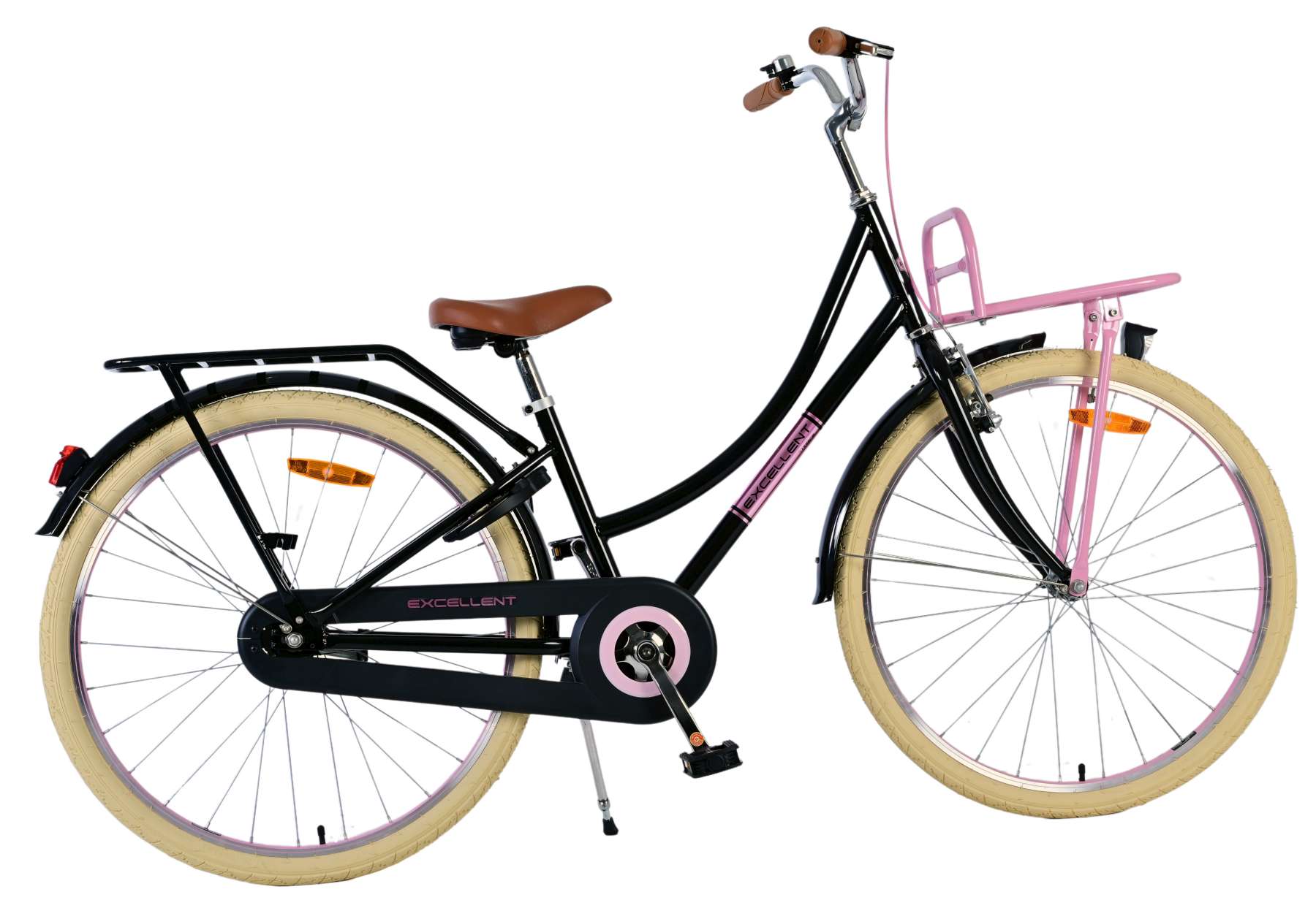 Volare Excellent Children's Bicycle - Girls - 26 inch - Black