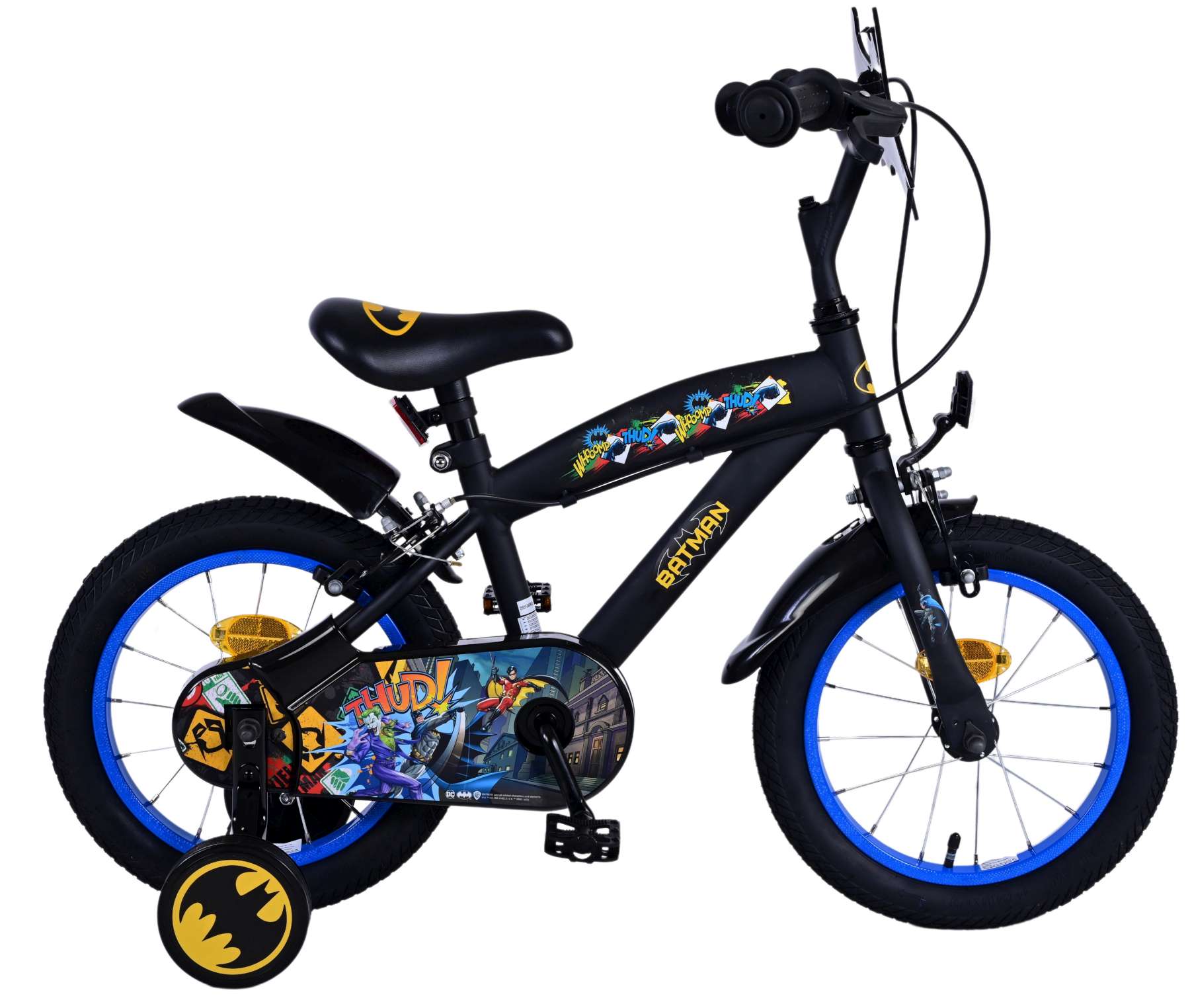 Batman Children's Bicycle - Boys - 14 inch - Black - two hand brakes