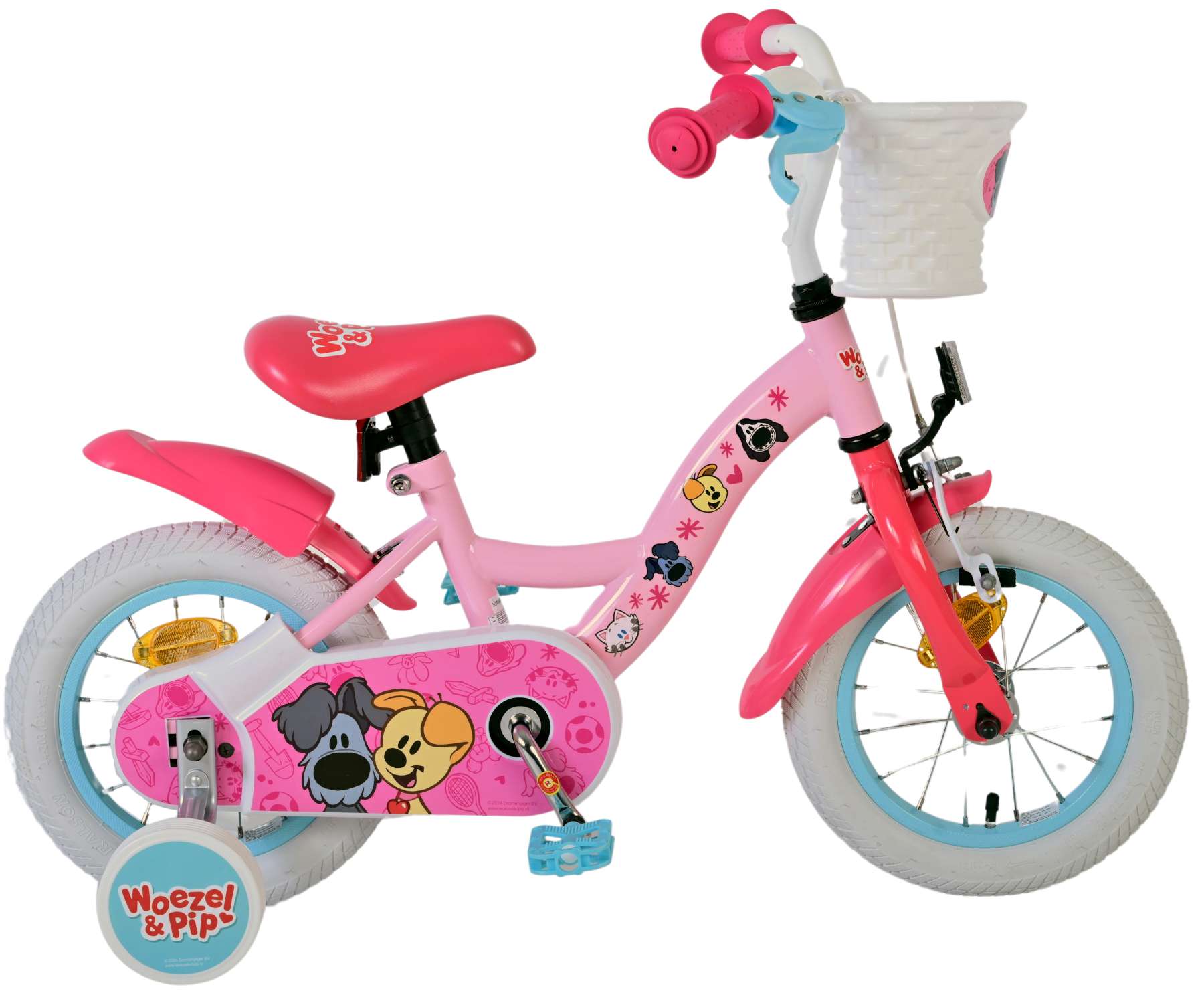 Woezel & Pip Children's Bicycle - Girls - 12 inch - Pink
