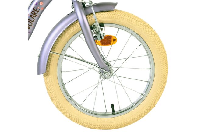 Volare Blossom Children's Bicycle - Girls - 16 inch - Purple - Two Hand ...