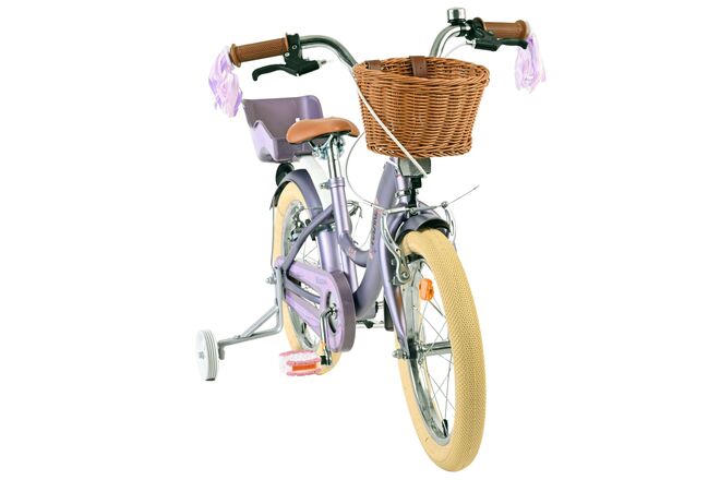 Volare Blossom Children's Bicycle - Girls - 16 inch - Purple - Two Hand ...